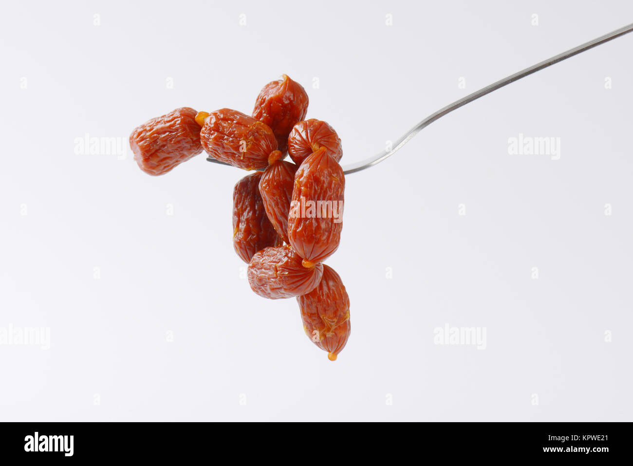 mini cabanossi sausages Stock Photo - Alamy