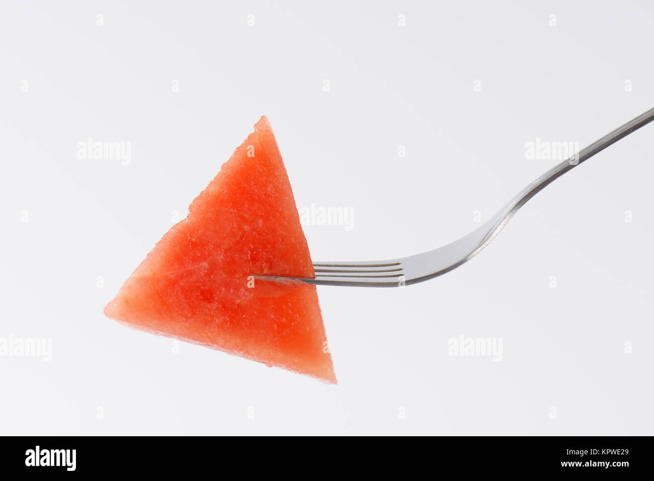 watermelon on fork Stock Photo - Alamy