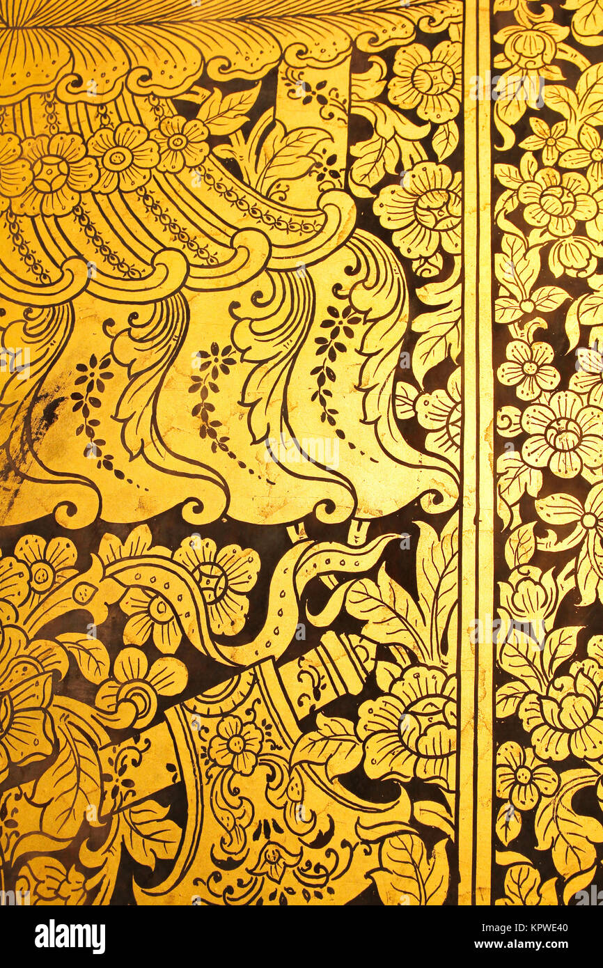 Thai traditional pattern Stock Photo - Alamy
