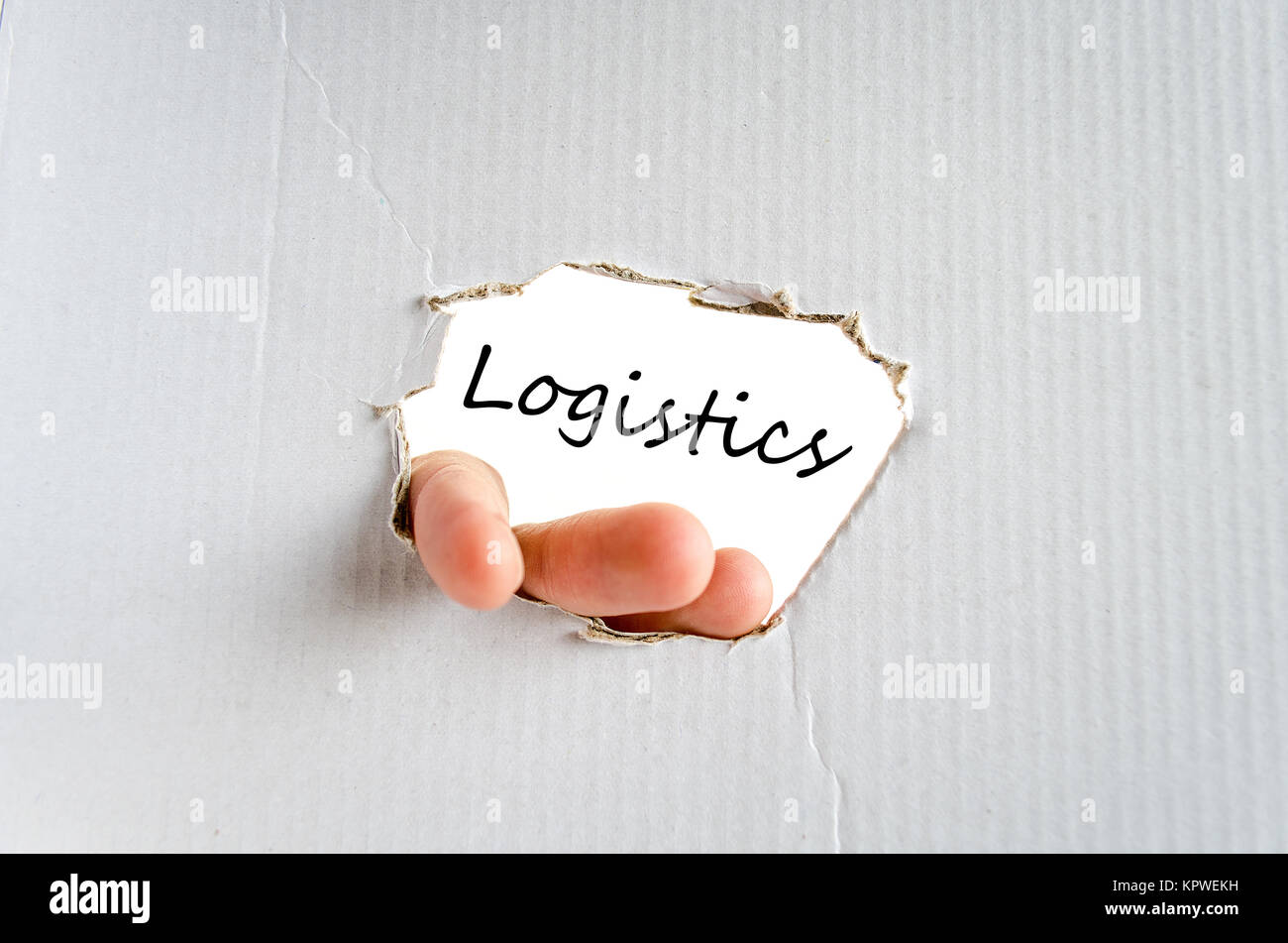 Logistics text concept Stock Photo - Alamy