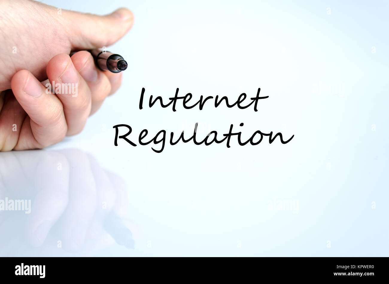 Internet regulation text concept Stock Photo - Alamy