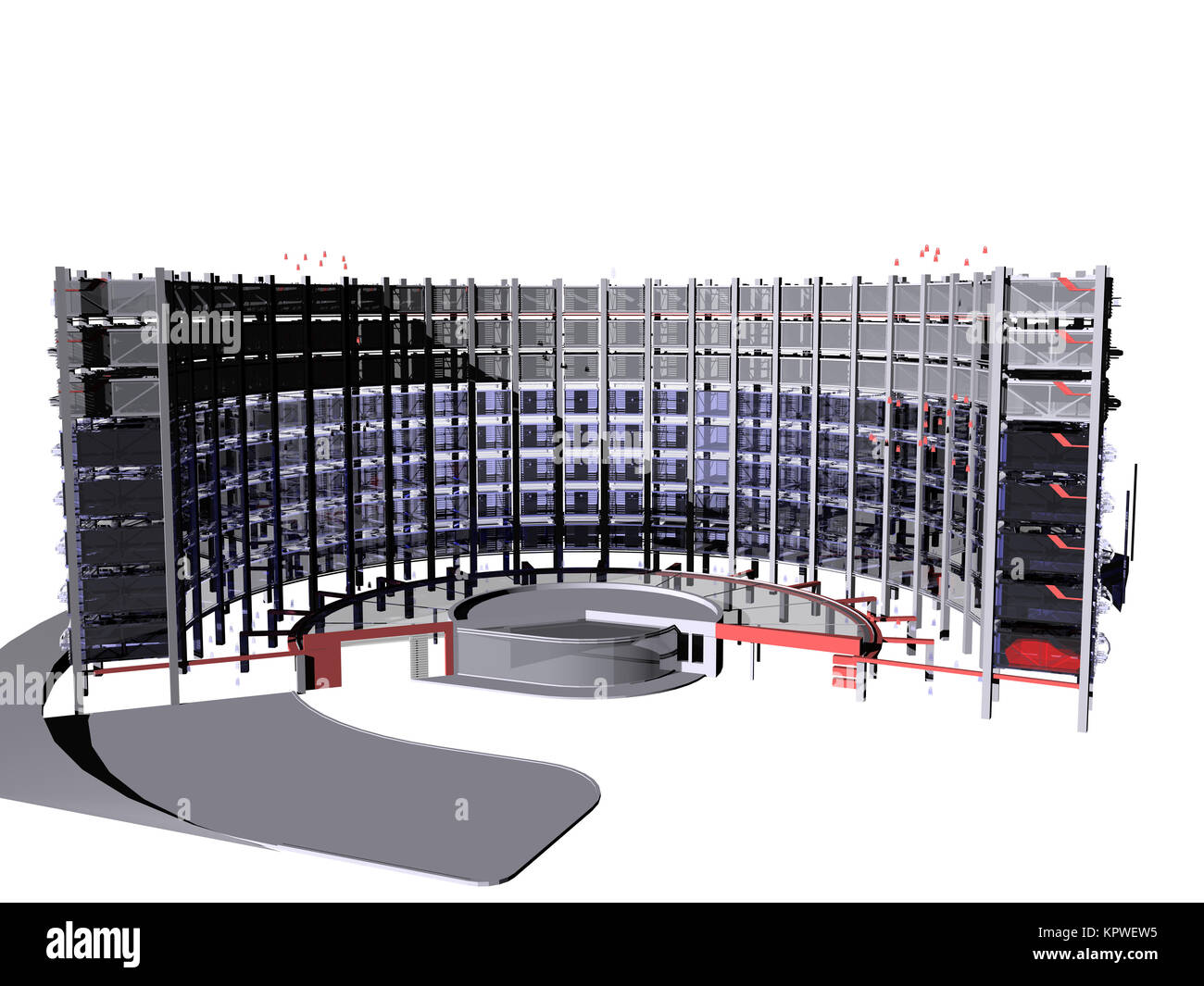 Multi parking Cut Out Stock Images & Pictures - Alamy