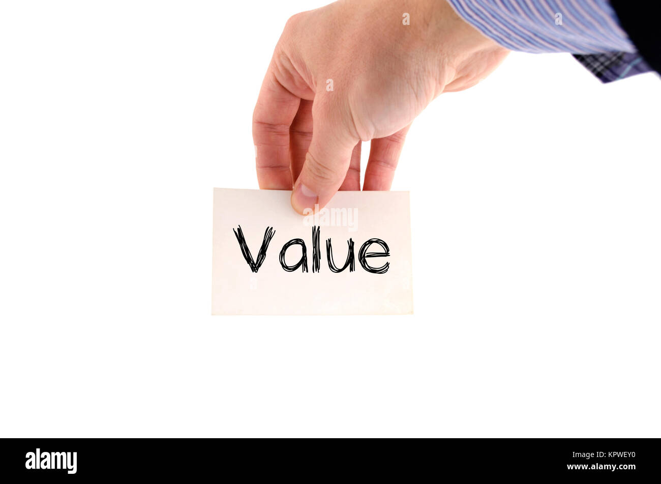 Value text concept Stock Photo - Alamy