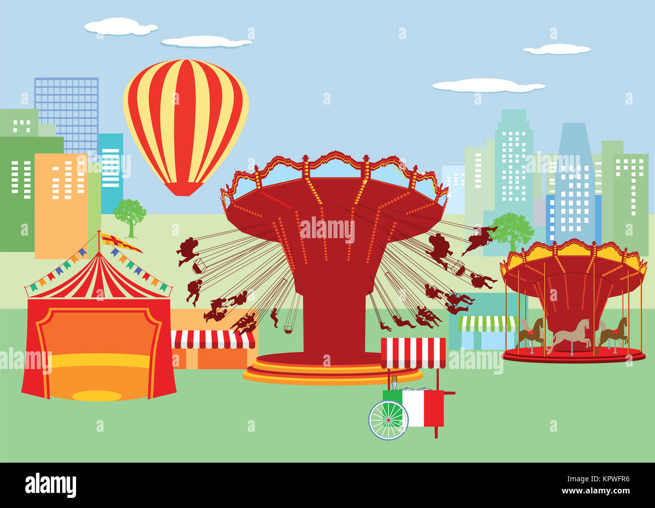 Hot air balloon festival fairground hi-res stock photography and images ...