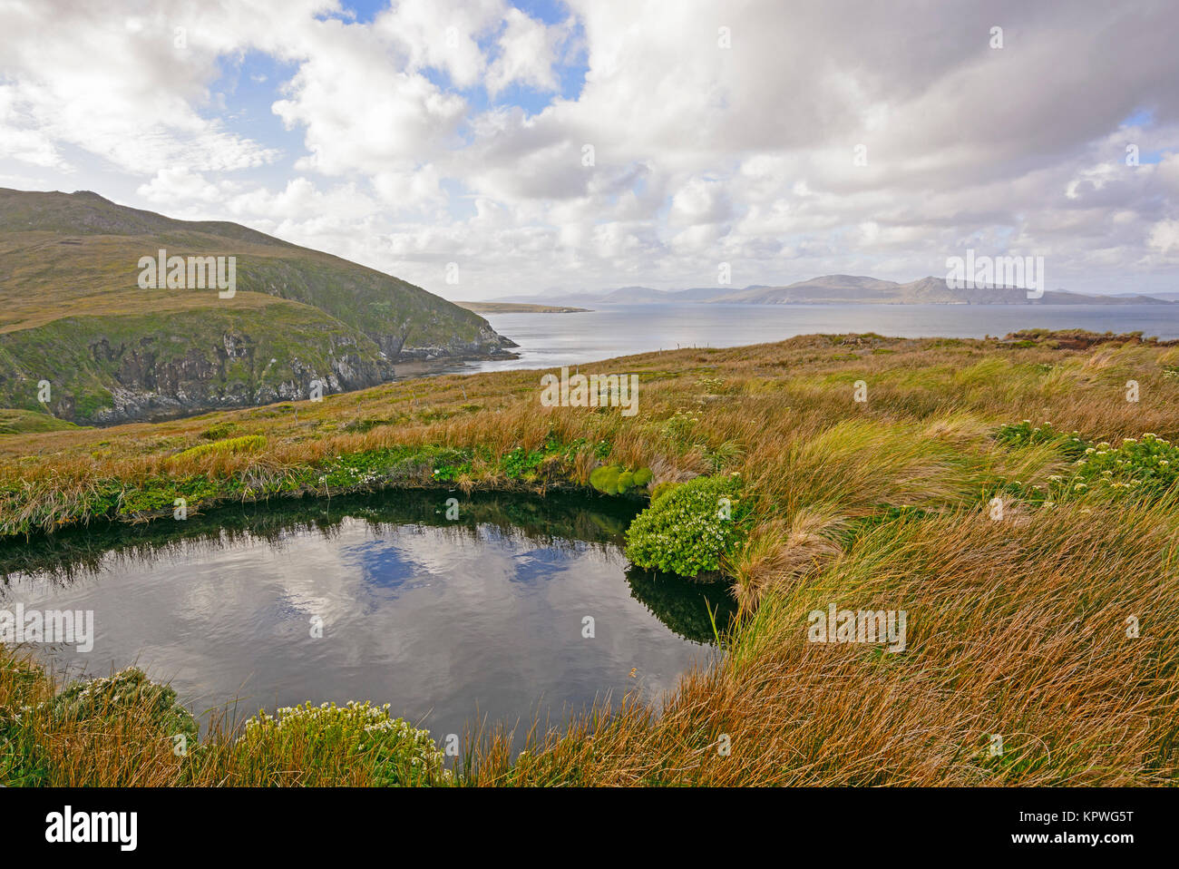 Colorful Landscape on a Remote Island Stock Photo - Alamy