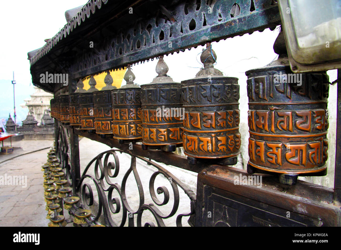 Nepal prayer rolls hi-res stock photography and images - Alamy