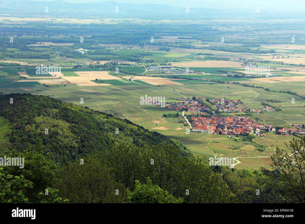 view of saint-hippolyte in alsace Stock Photo - Alamy