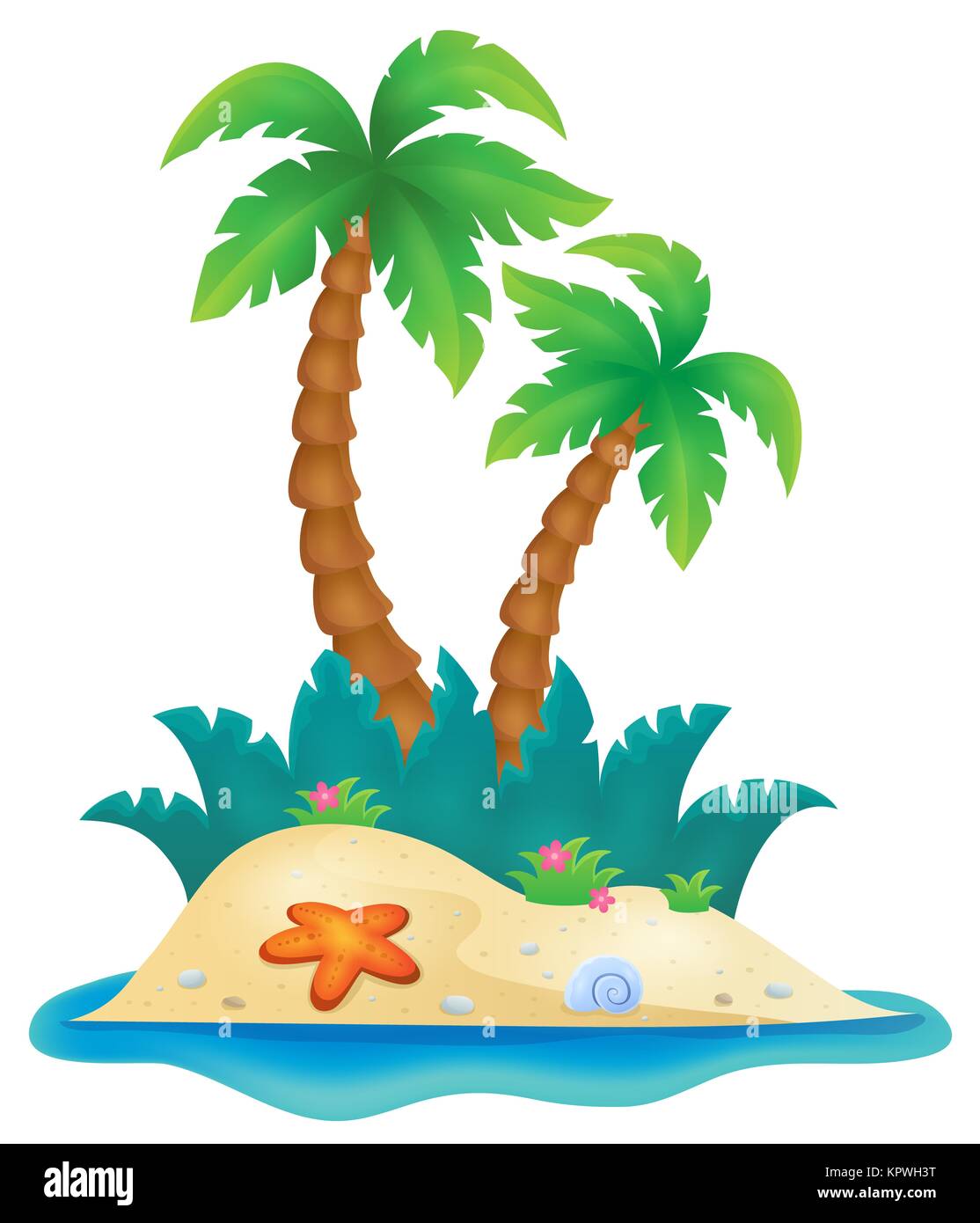 Tropical island theme image 1 Stock Photo - Alamy
