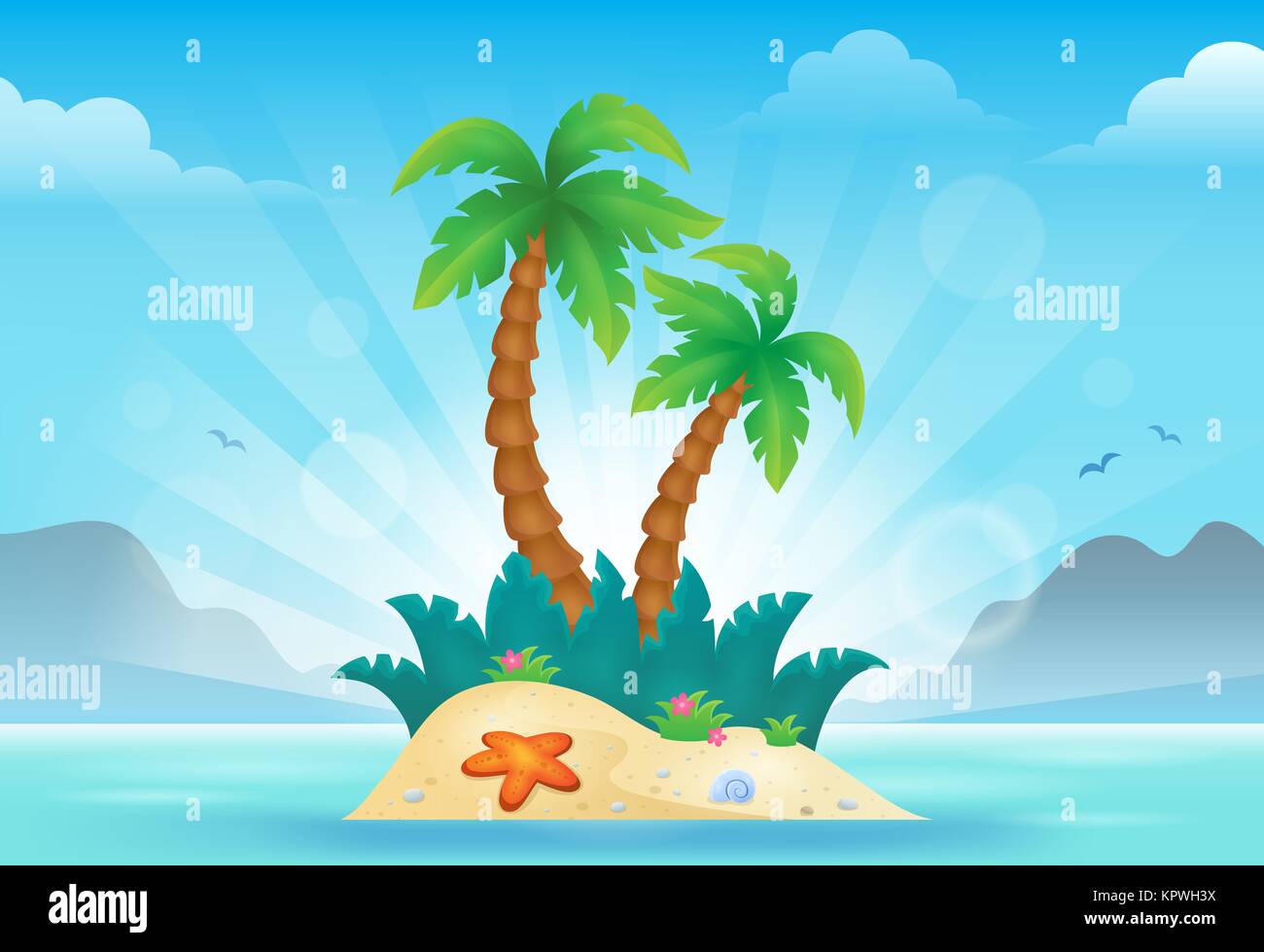 Tropical island theme image 3 Stock Photo - Alamy