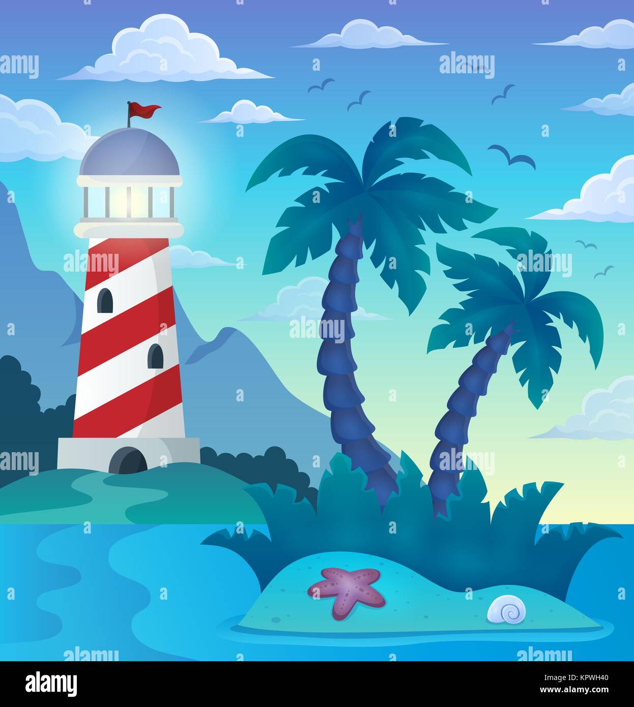 Tropical island theme image 5 Stock Photo - Alamy