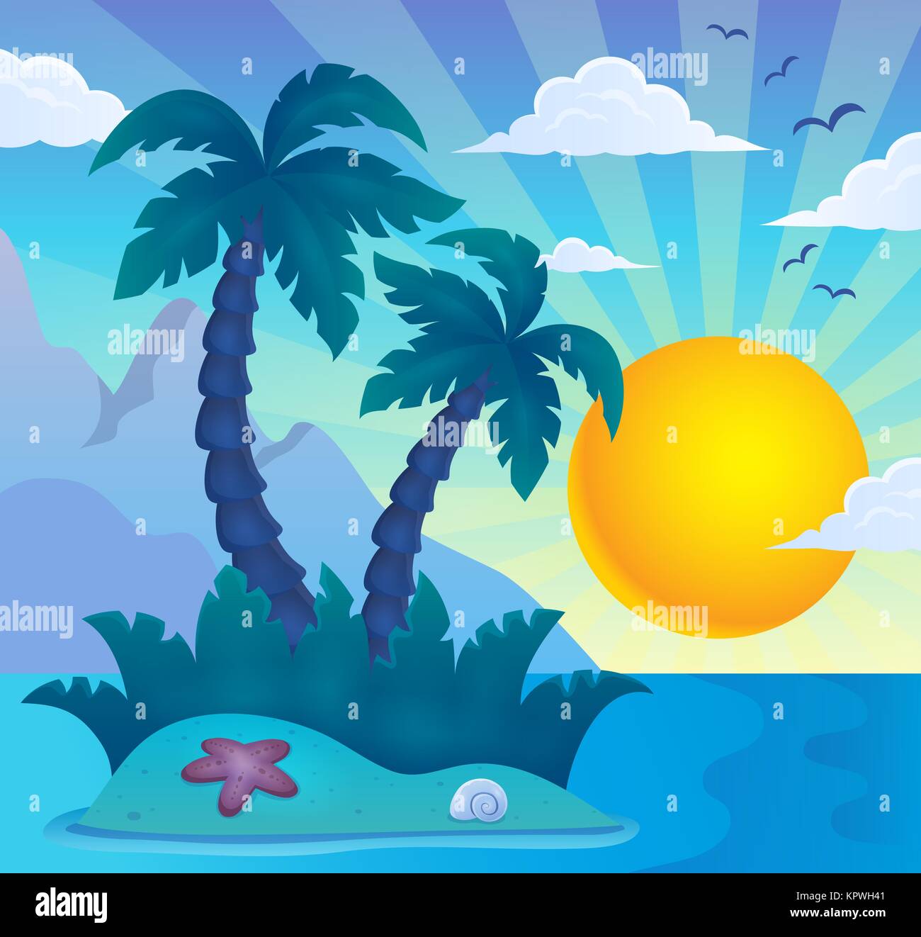 Tropical island theme image 6 Stock Photo - Alamy