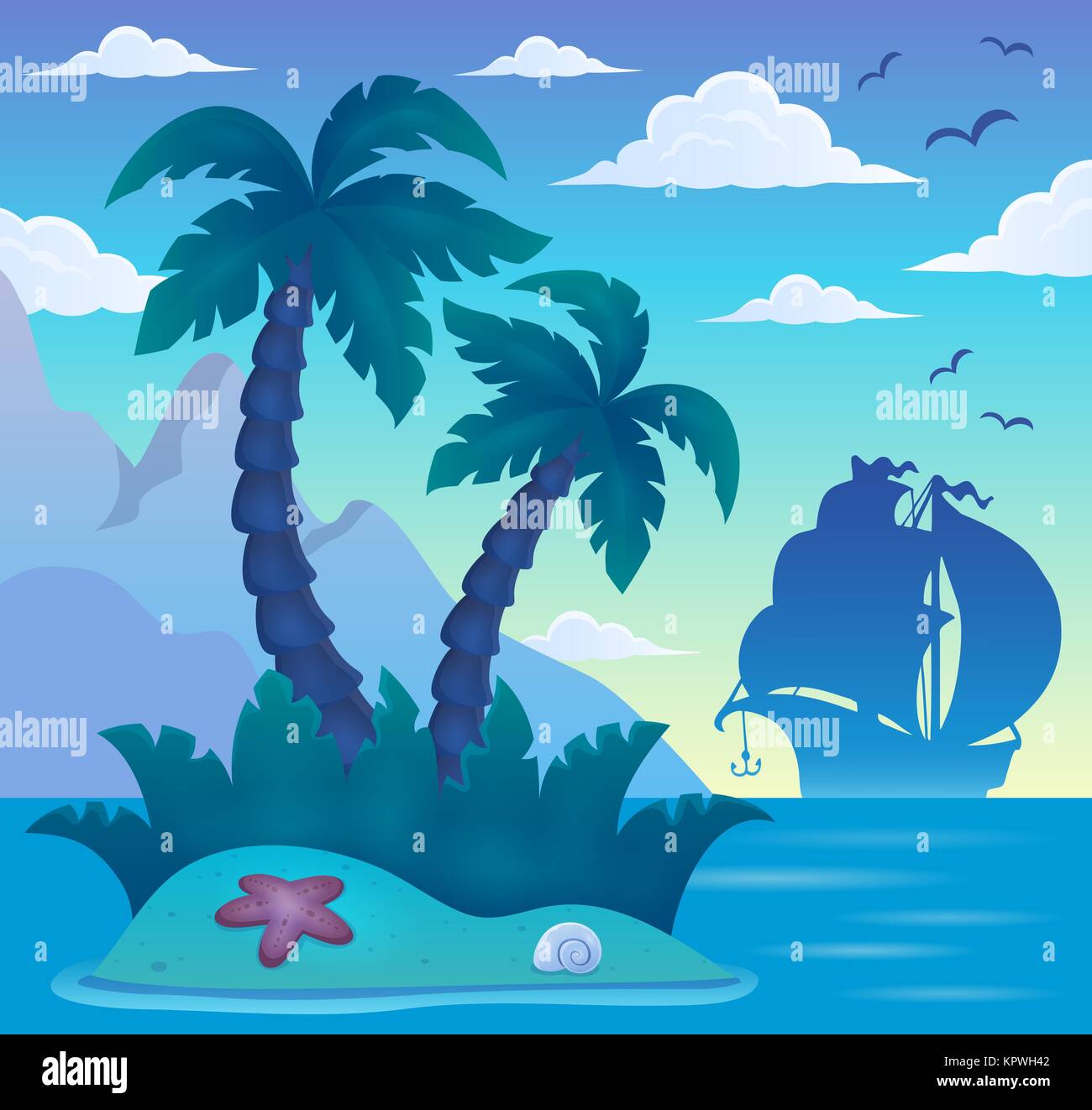 Tropical island theme image 7 Stock Photo - Alamy