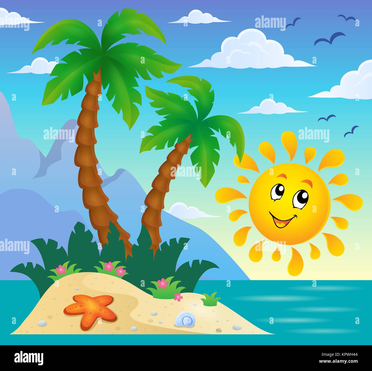 Tropical island theme image 9 Stock Photo - Alamy