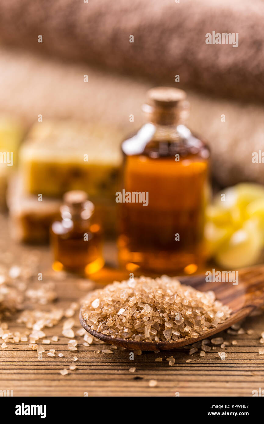 Natural bath salt Stock Photo - Alamy