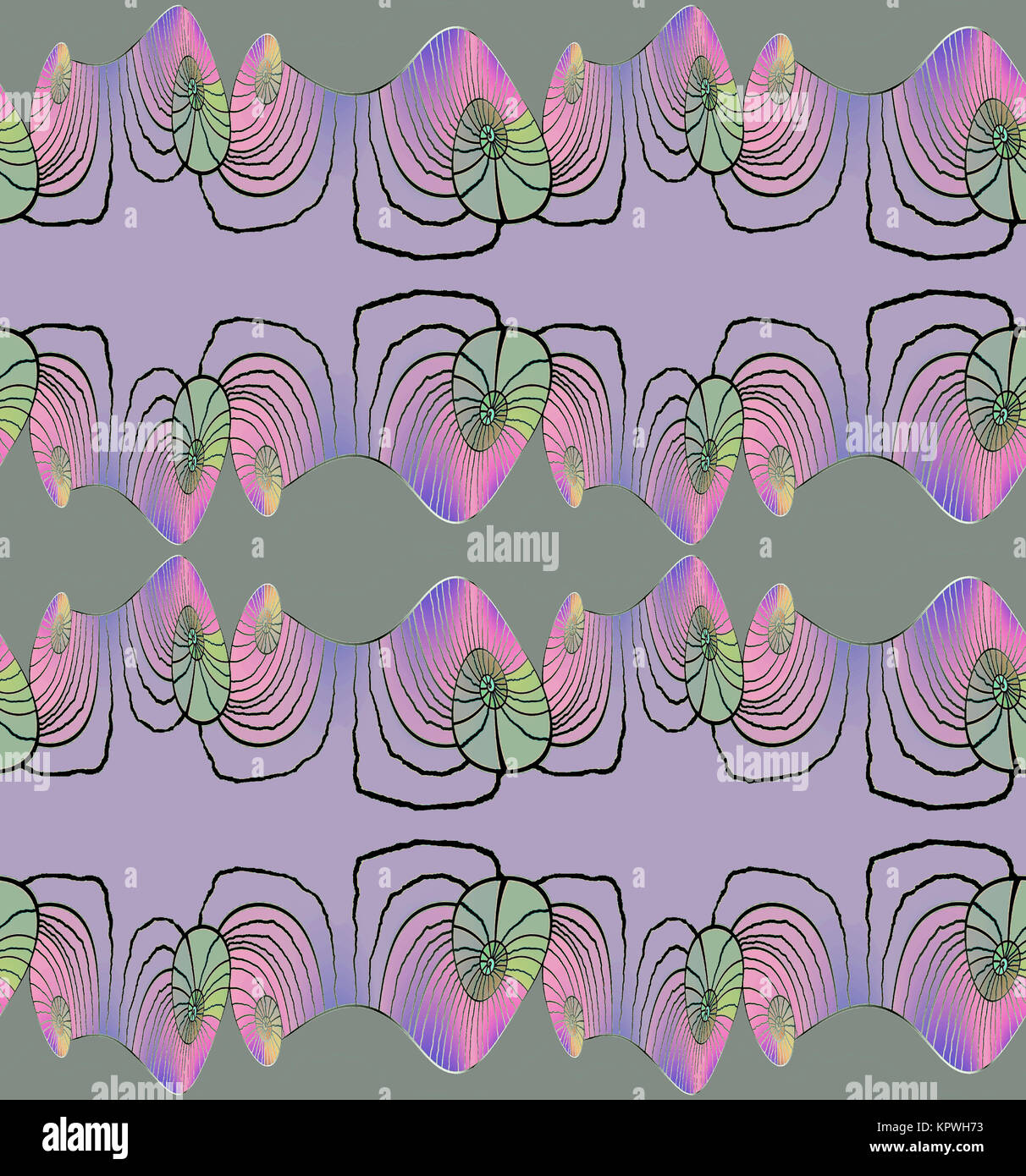 Abstract geometric seamless background. Regular spiral pattern ...