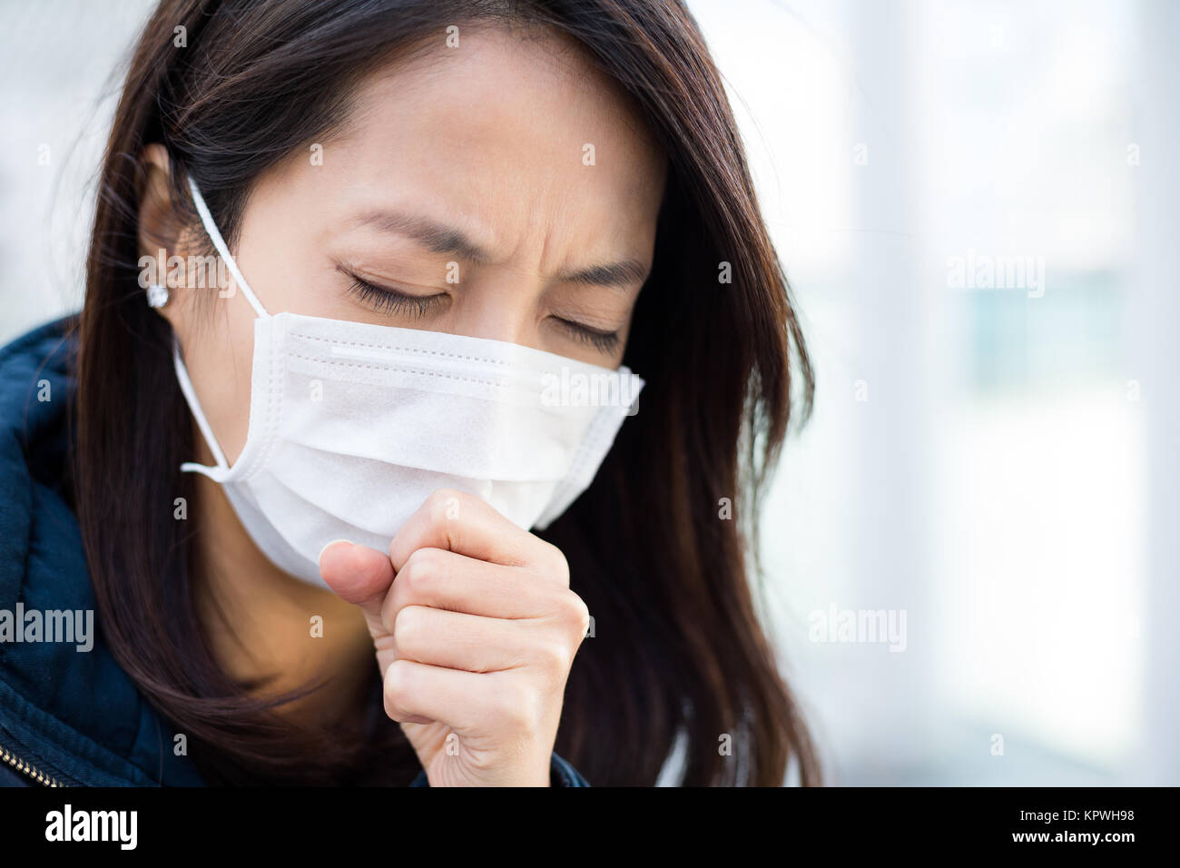 Woman got sick Stock Photo - Alamy
