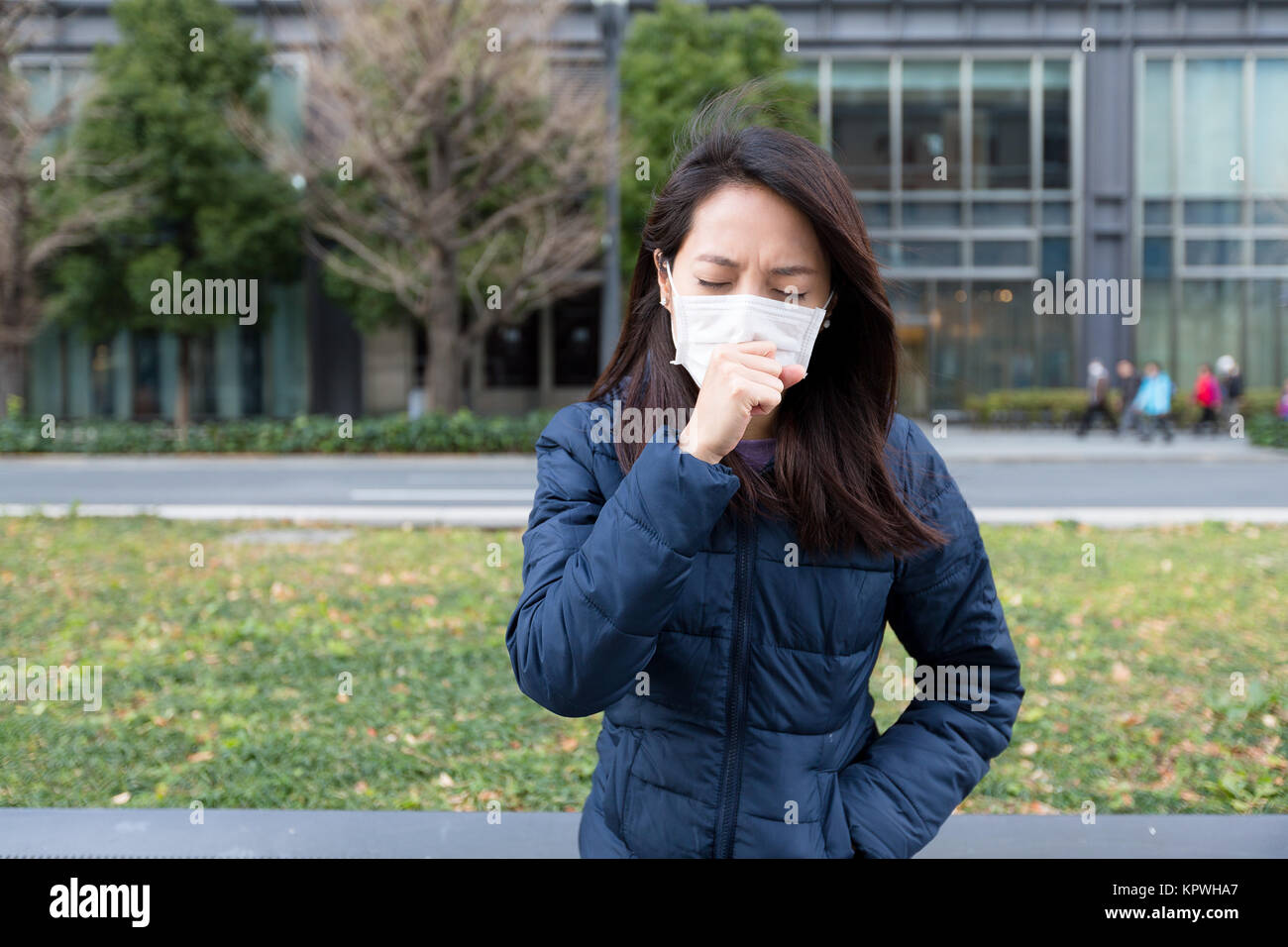 Woman feeling unwell Stock Photo - Alamy