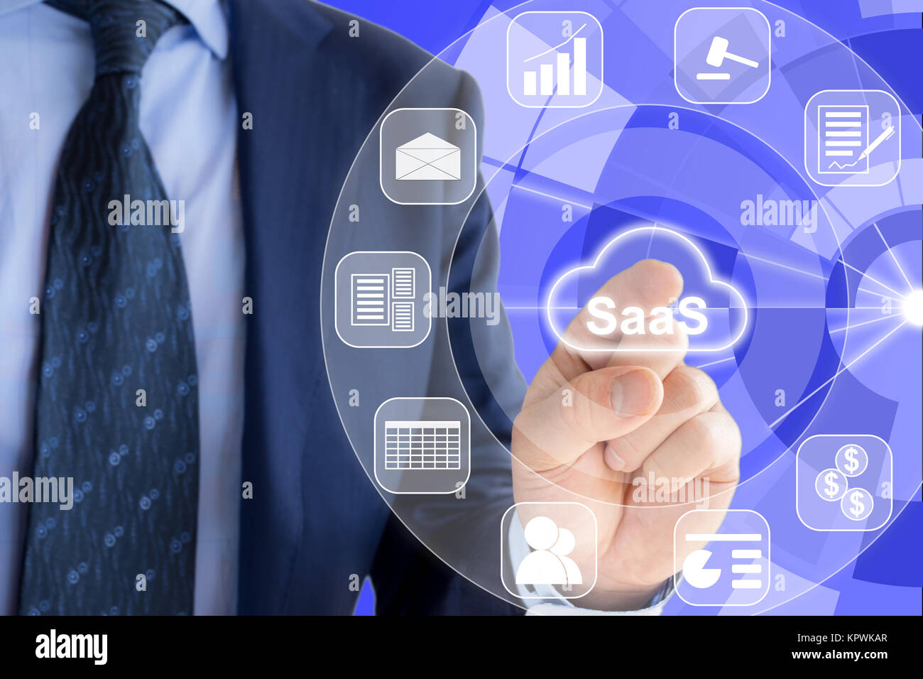 Software as a service expert Stock Photo - Alamy