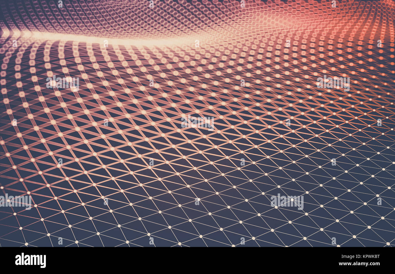 Abstract polygonal space low poly dark background, 3d rendering Stock ...