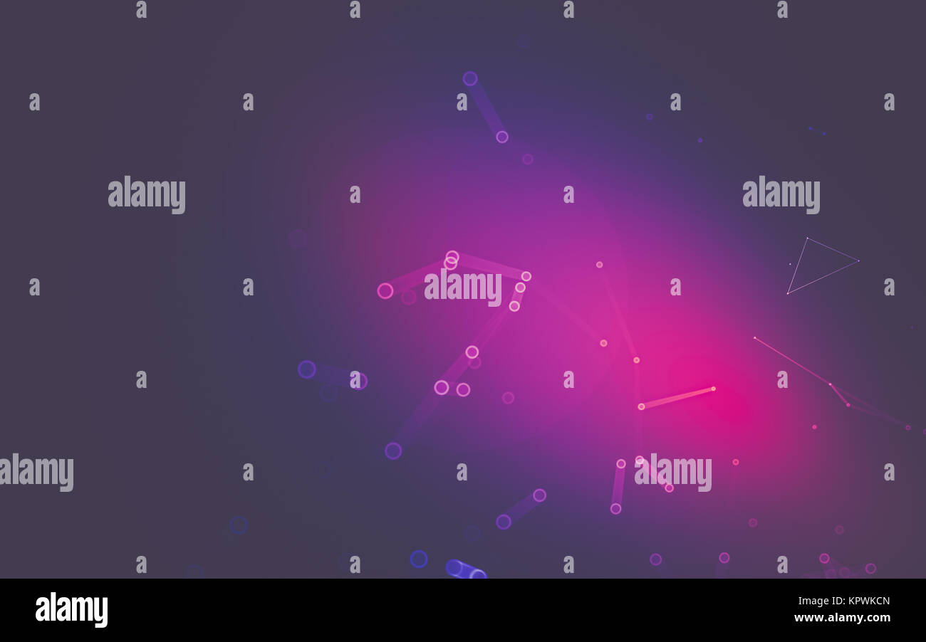 Abstract polygonal space low poly dark background, 3d rendering Stock ...