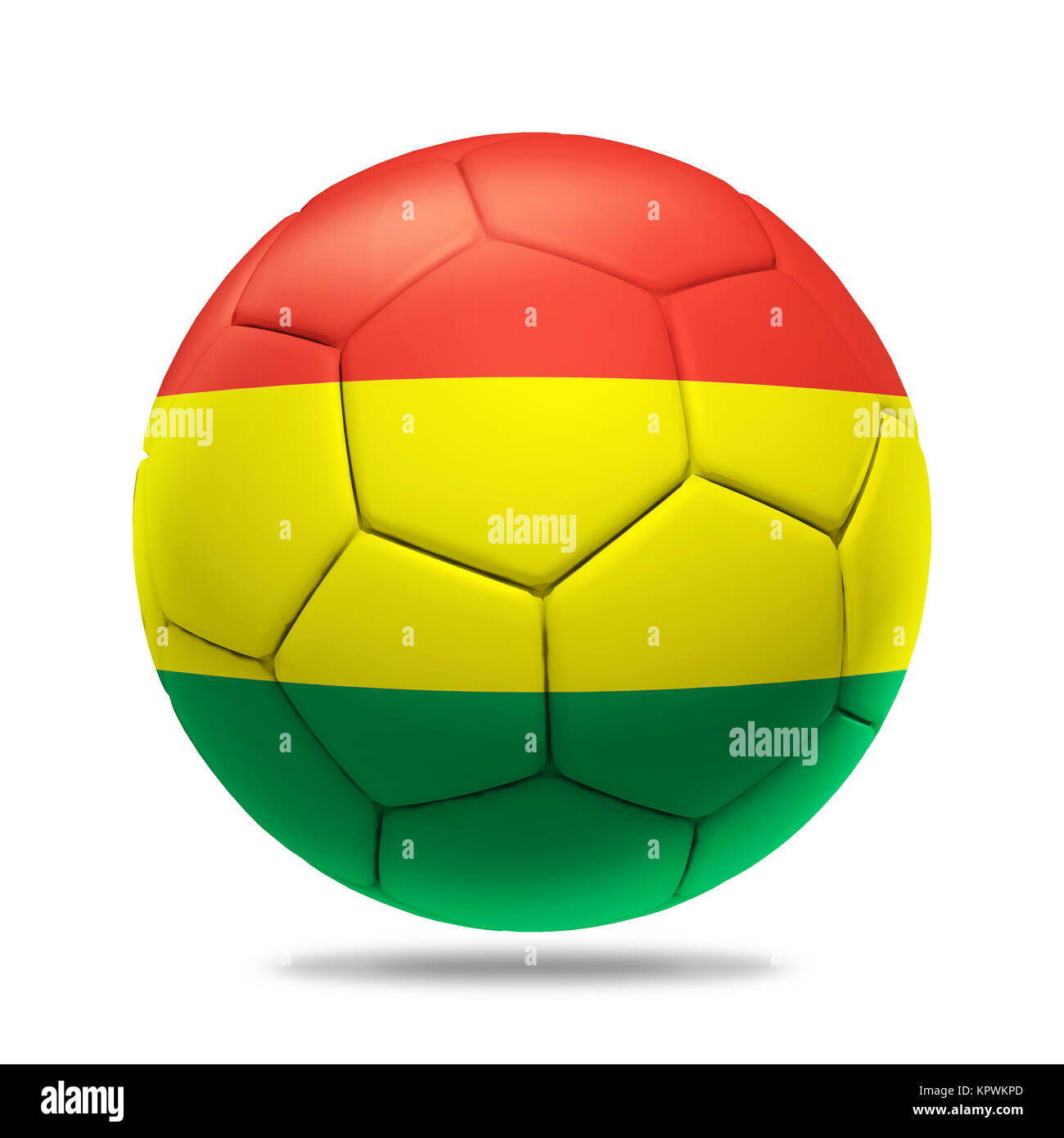 3D soccer ball with Bolivia team flag Stock Photo - Alamy