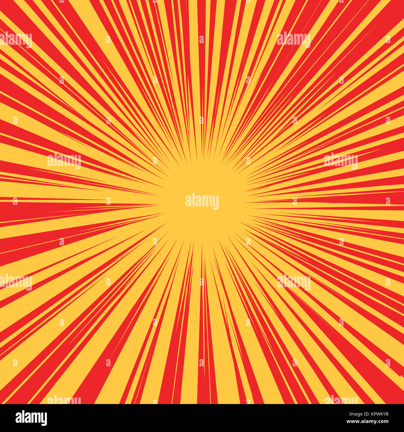 Red yellow retro rays vector background Stock Photo - Alamy