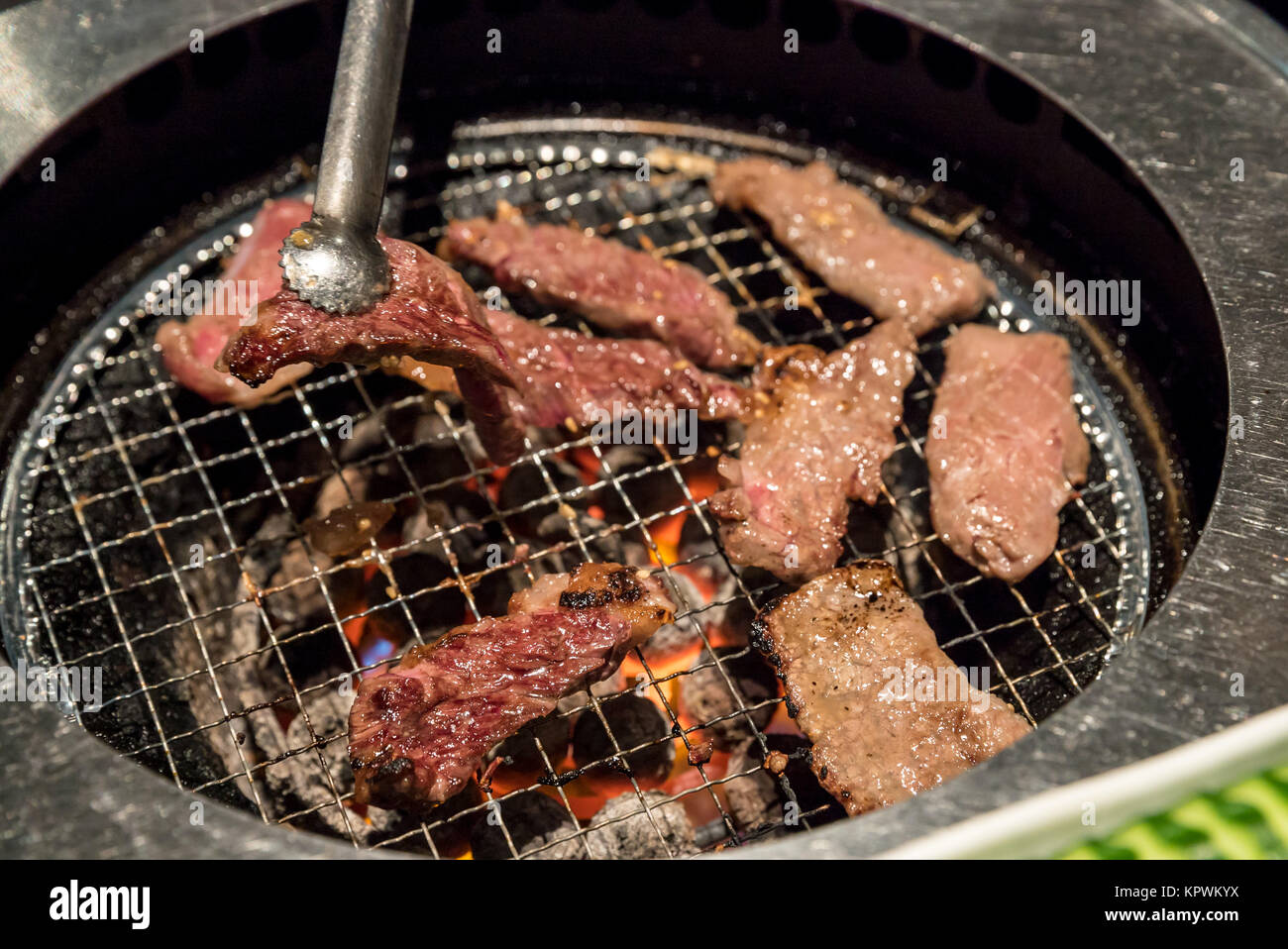 Yakiniku beef grilled Stock Photo - Alamy