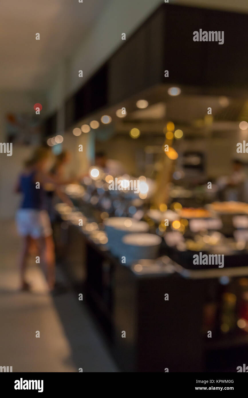 Restaurant blur background Stock Photo - Alamy