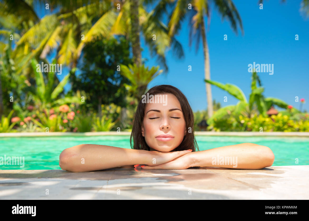 Woman public pool hi-res stock photography and images - Alamy