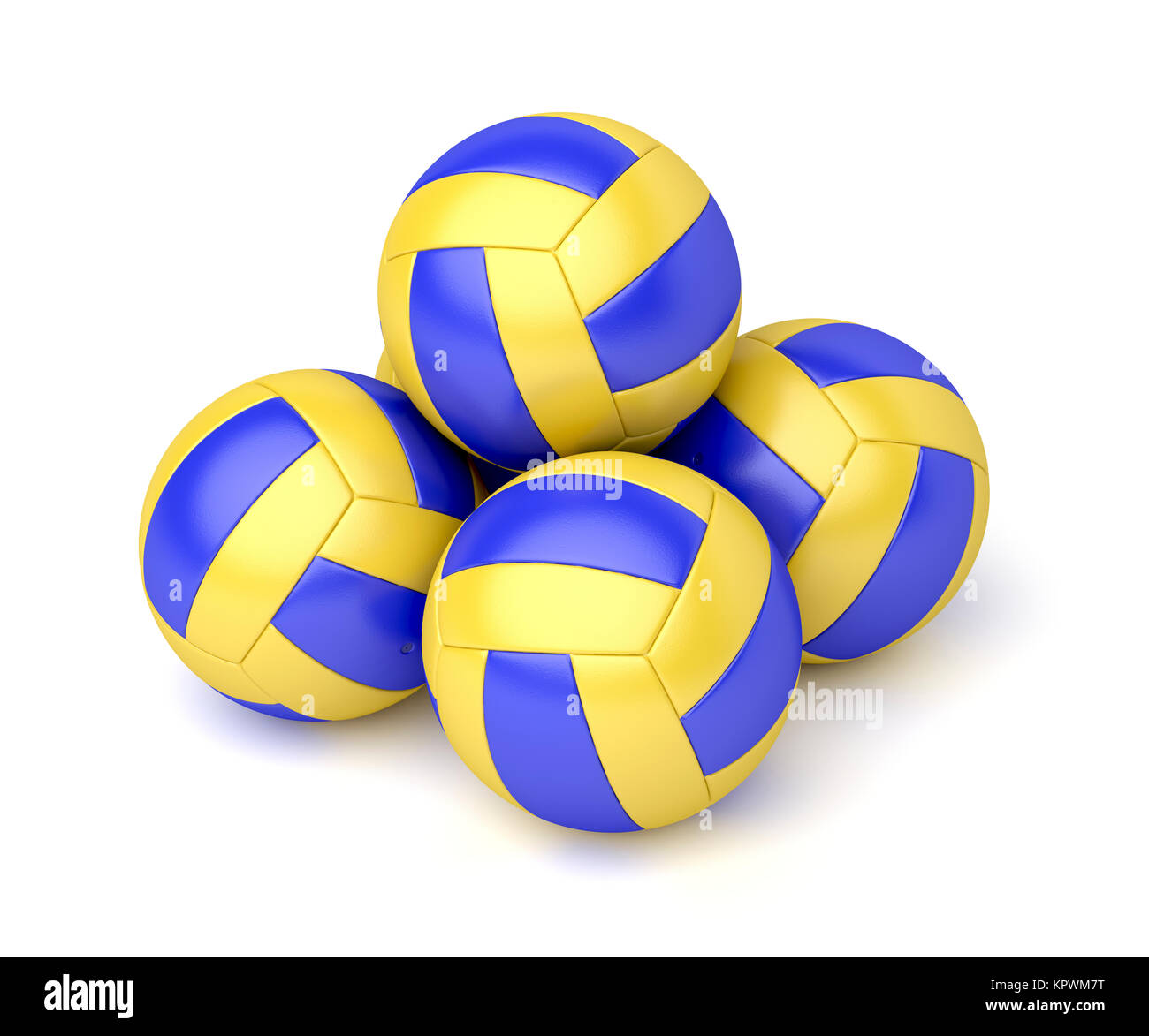 Group of volleyball balls Stock Photo - Alamy