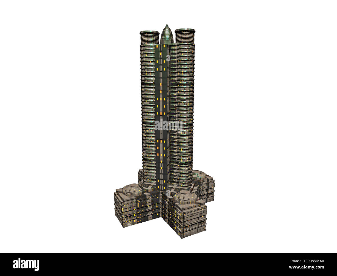 High rise tower block skyscraper Cut Out Stock Images & Pictures - Alamy