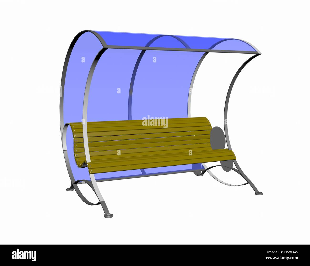 Bus stop seat Cut Out Stock Images & Pictures - Alamy