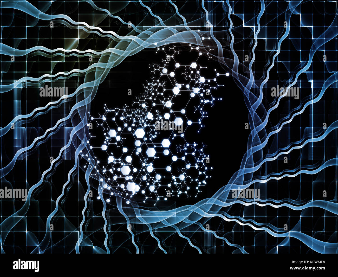 Visualization of Atoms Stock Photo - Alamy