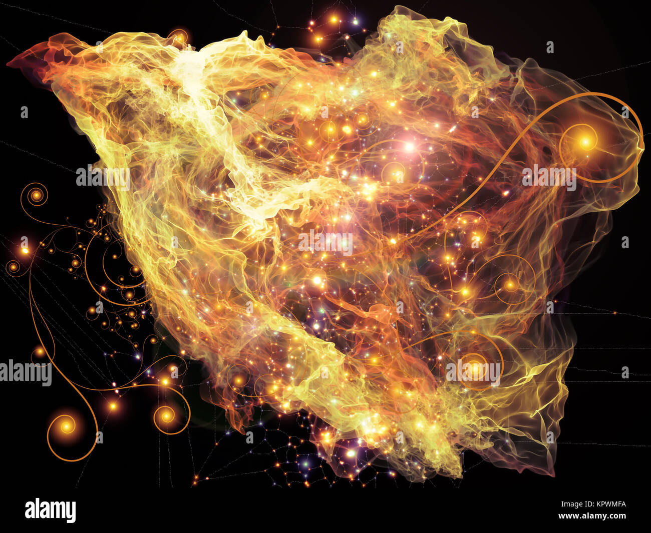 Virtualization of Glow Forms Stock Photo - Alamy
