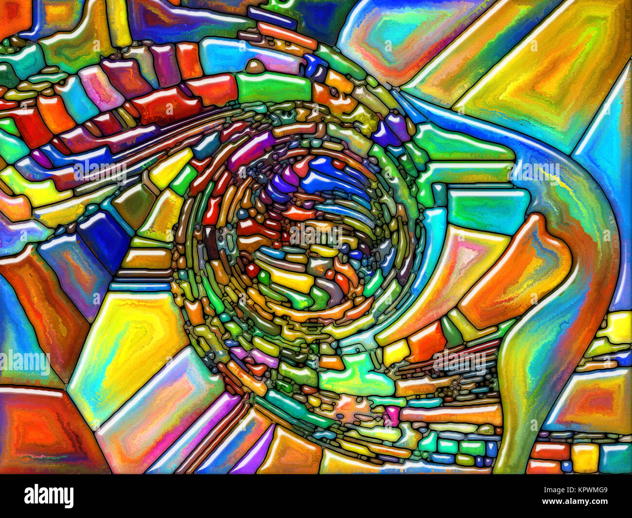 Advance of Fragmentation Stock Photo - Alamy