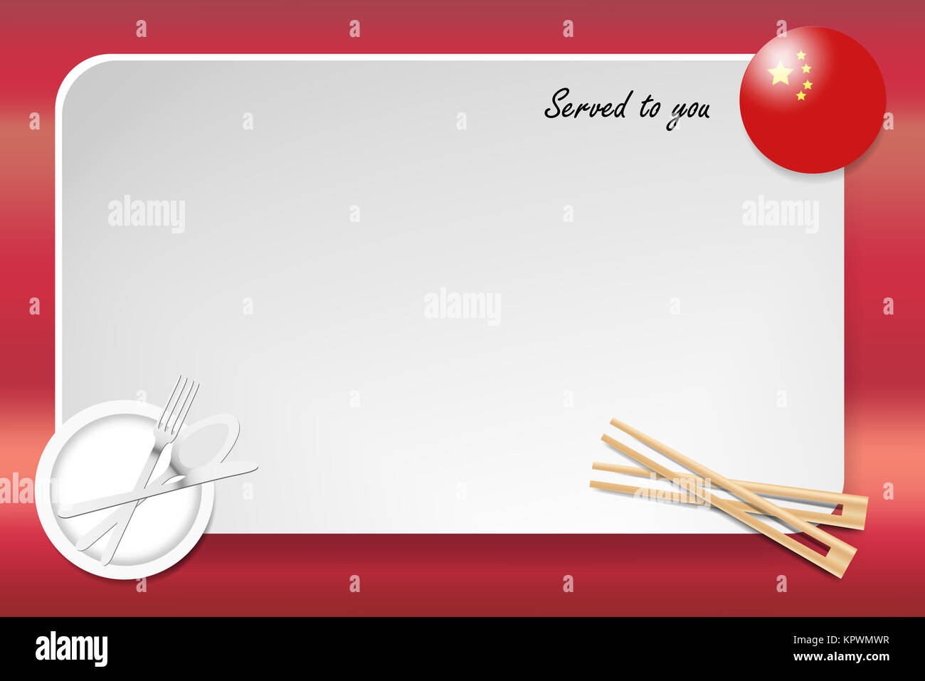 Notice board for the Chinese food Stock Photo - Alamy