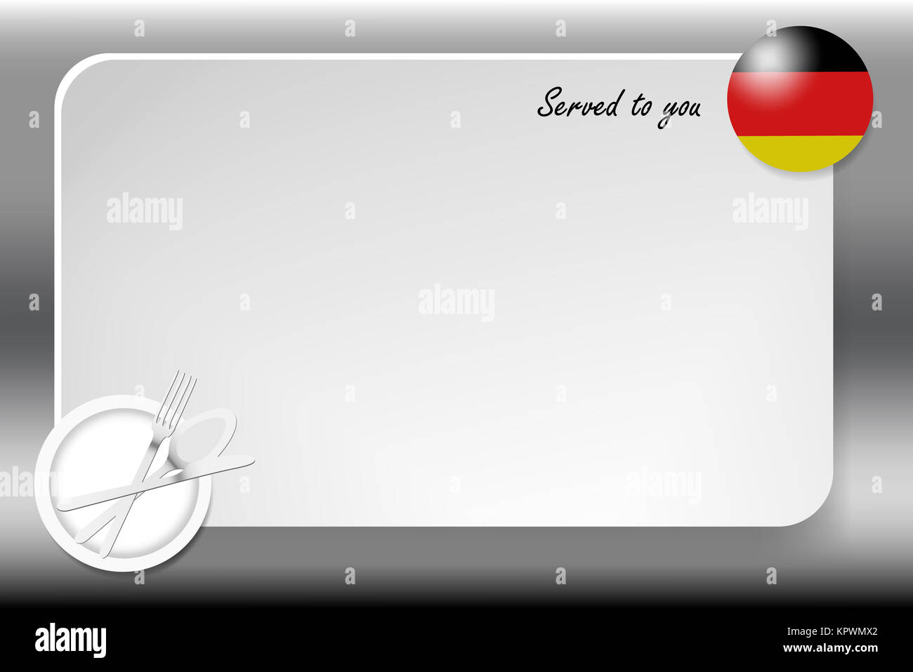 German food restaurant vector hi-res stock photography and images - Alamy