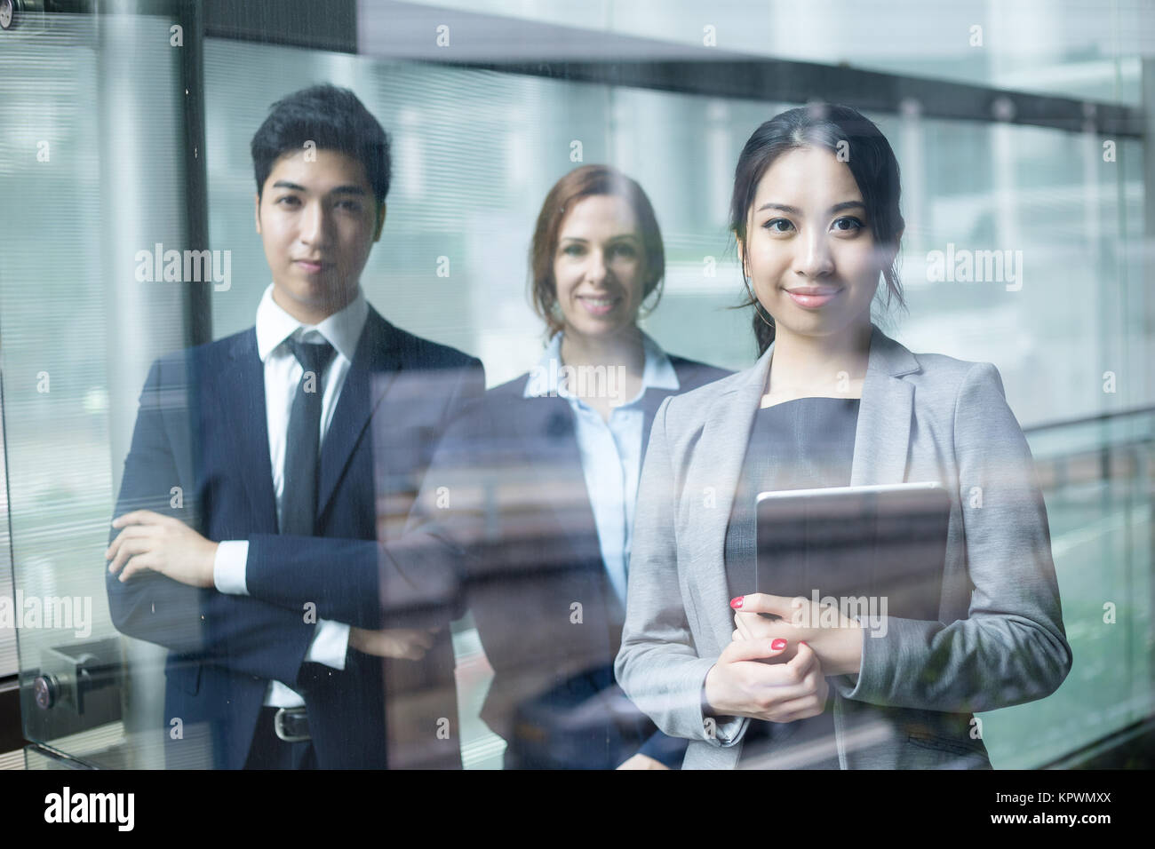 International Business team inside office Stock Photo - Alamy