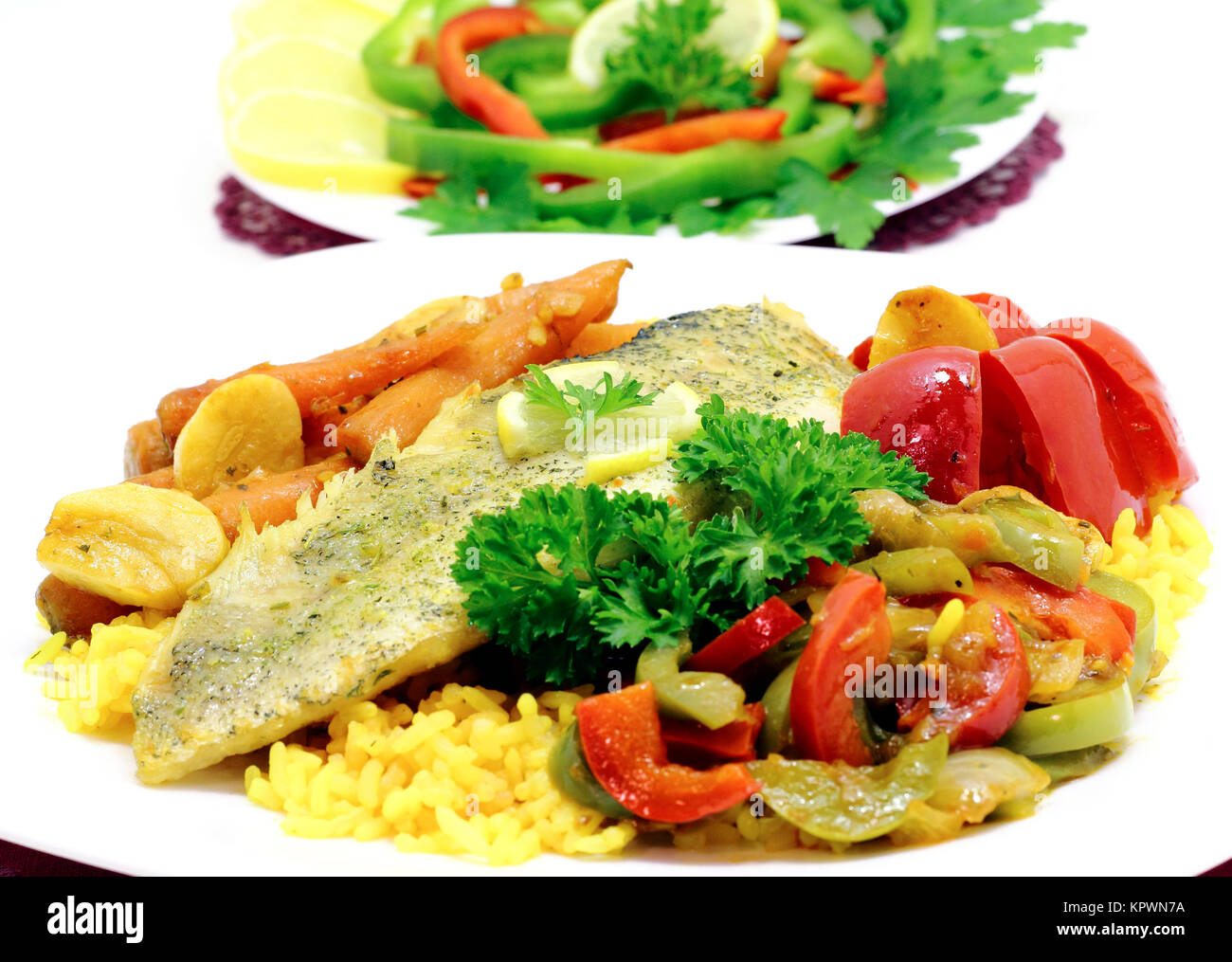 Fried fillet of pike Stock Photo - Alamy