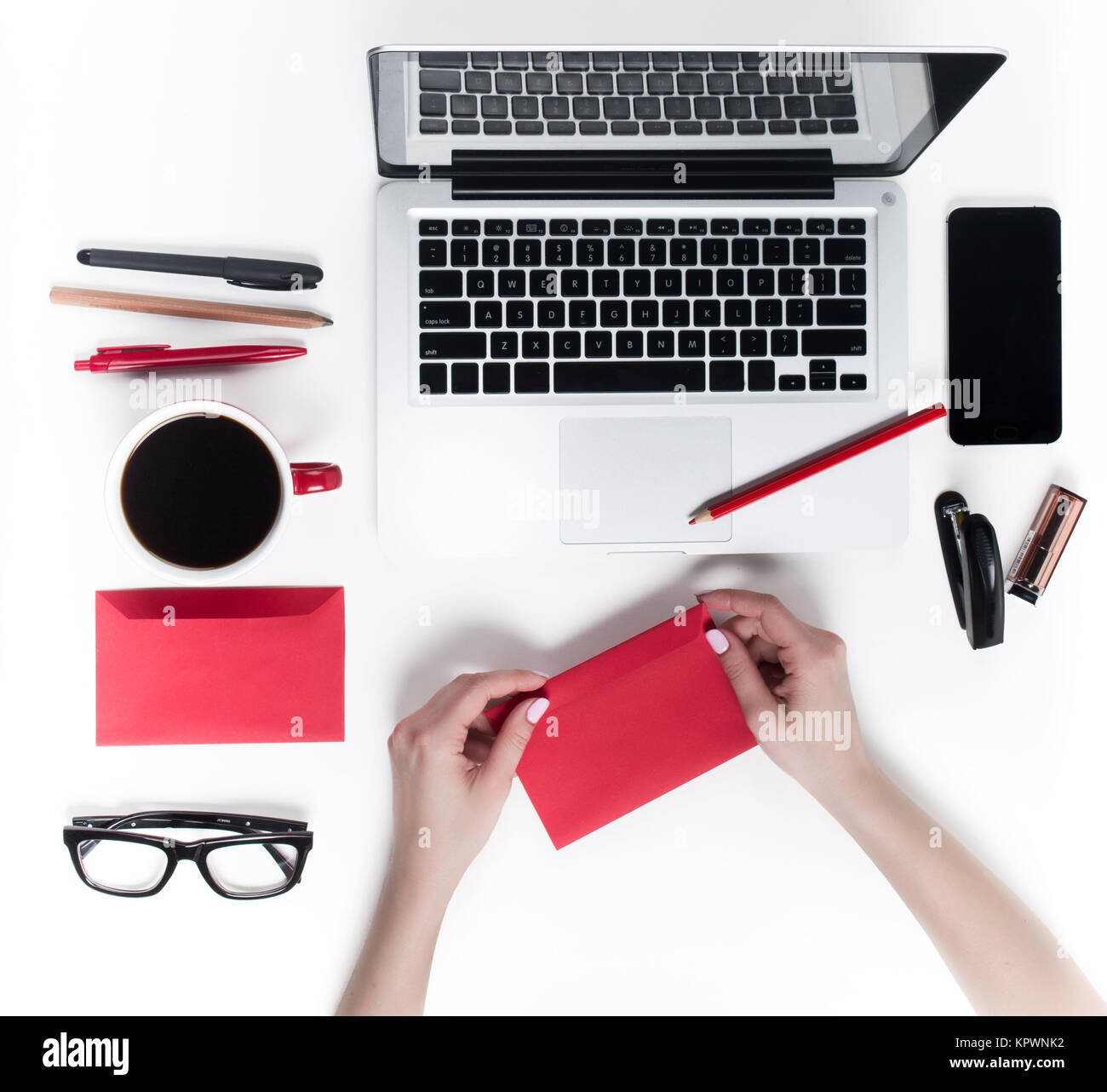 Workplace at the office. Technology Stock Photo - Alamy