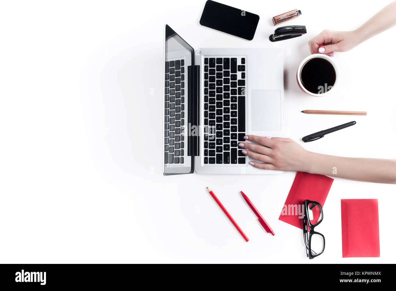 Workplace at the office. Technology Stock Photo - Alamy