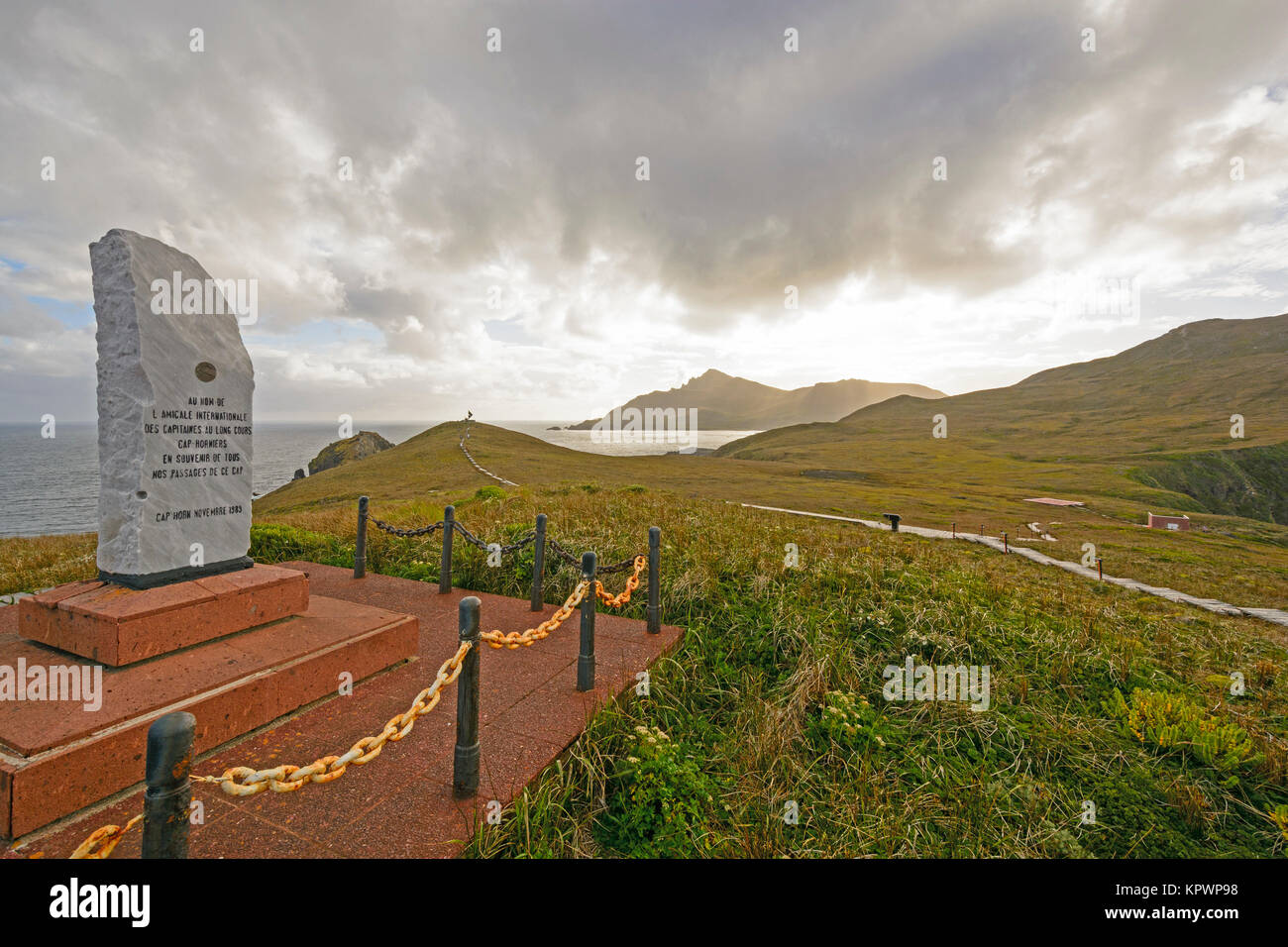 Cape Horn Monument and Dedication Stone Stock Photo - Alamy