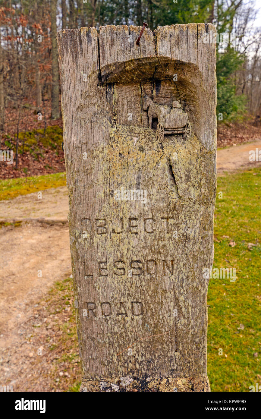 Unique Sign on Trail Stock Photo - Alamy
