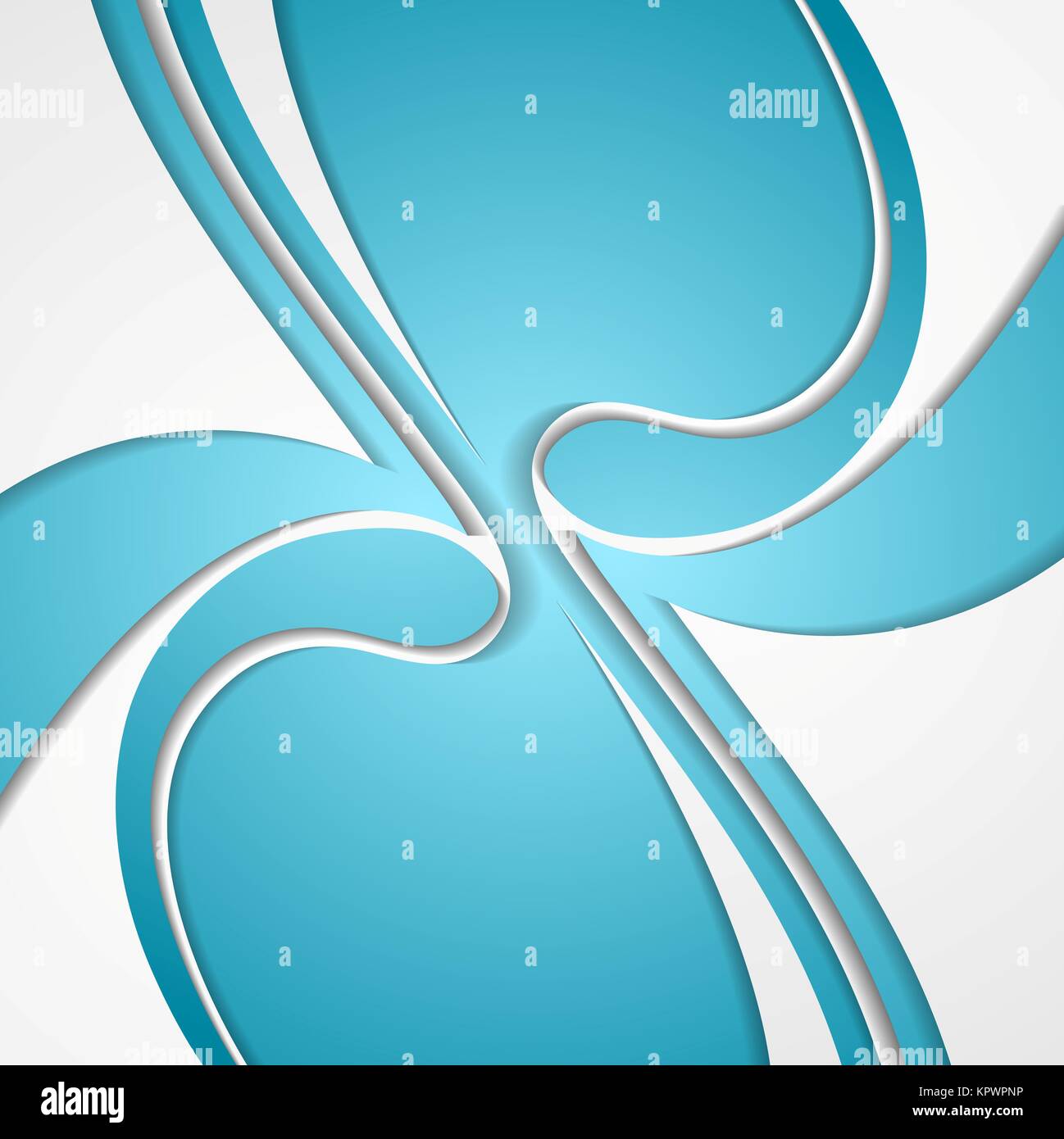 Abstract blue corporate wavy pattern design Stock Photo - Alamy