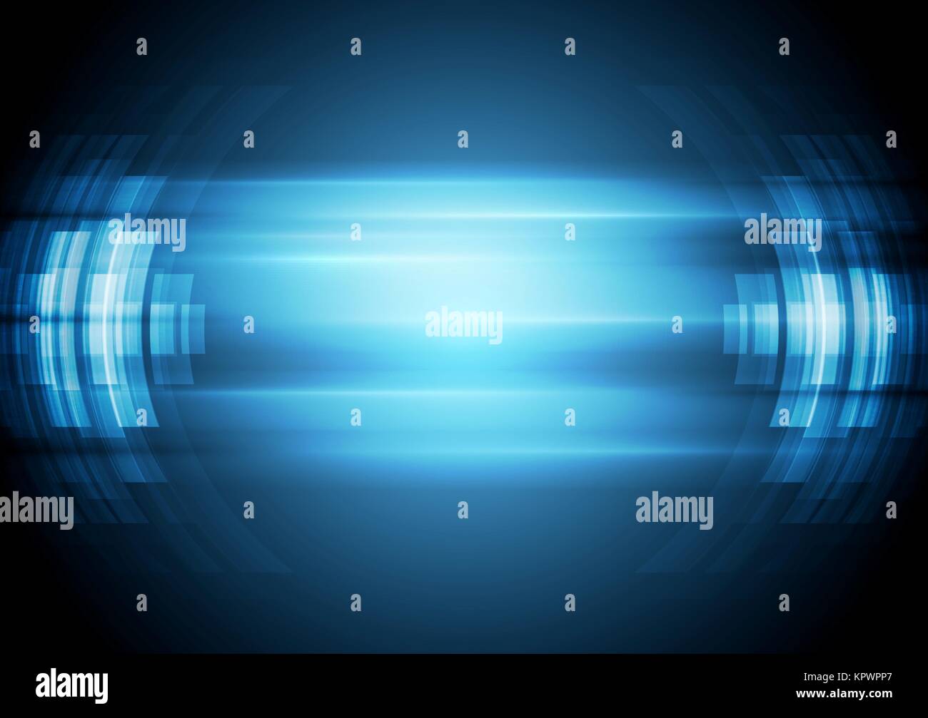 Abstract blue hi-tech background Stock Photo - Alamy