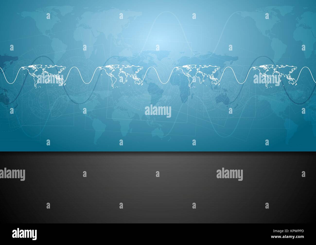 Abstract blue tech corporate design Stock Photo - Alamy