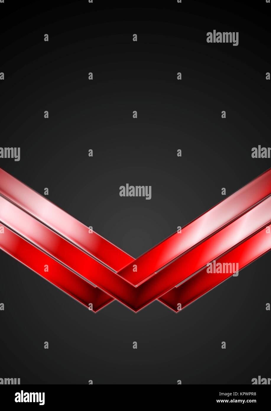 Dark technology background with red arrows Stock Photo - Alamy