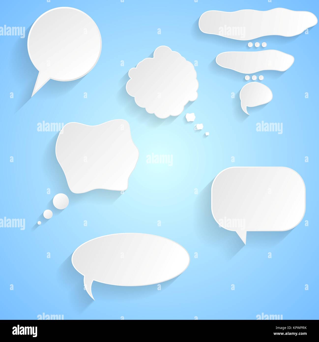 Speech bubbles design Stock Photo - Alamy