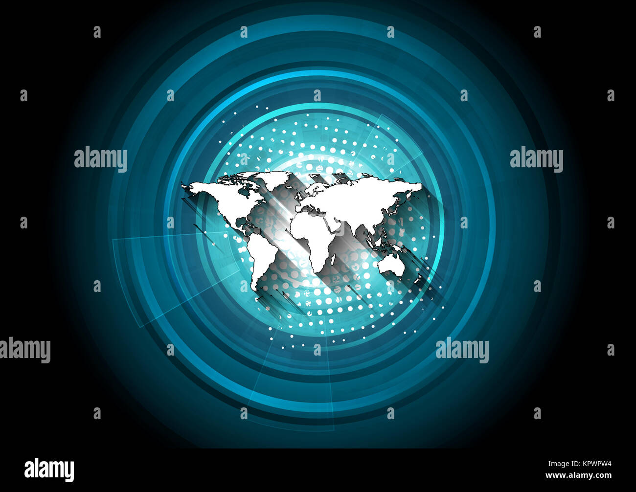 Abstract blue hi tech layout background hi-res stock photography and ...