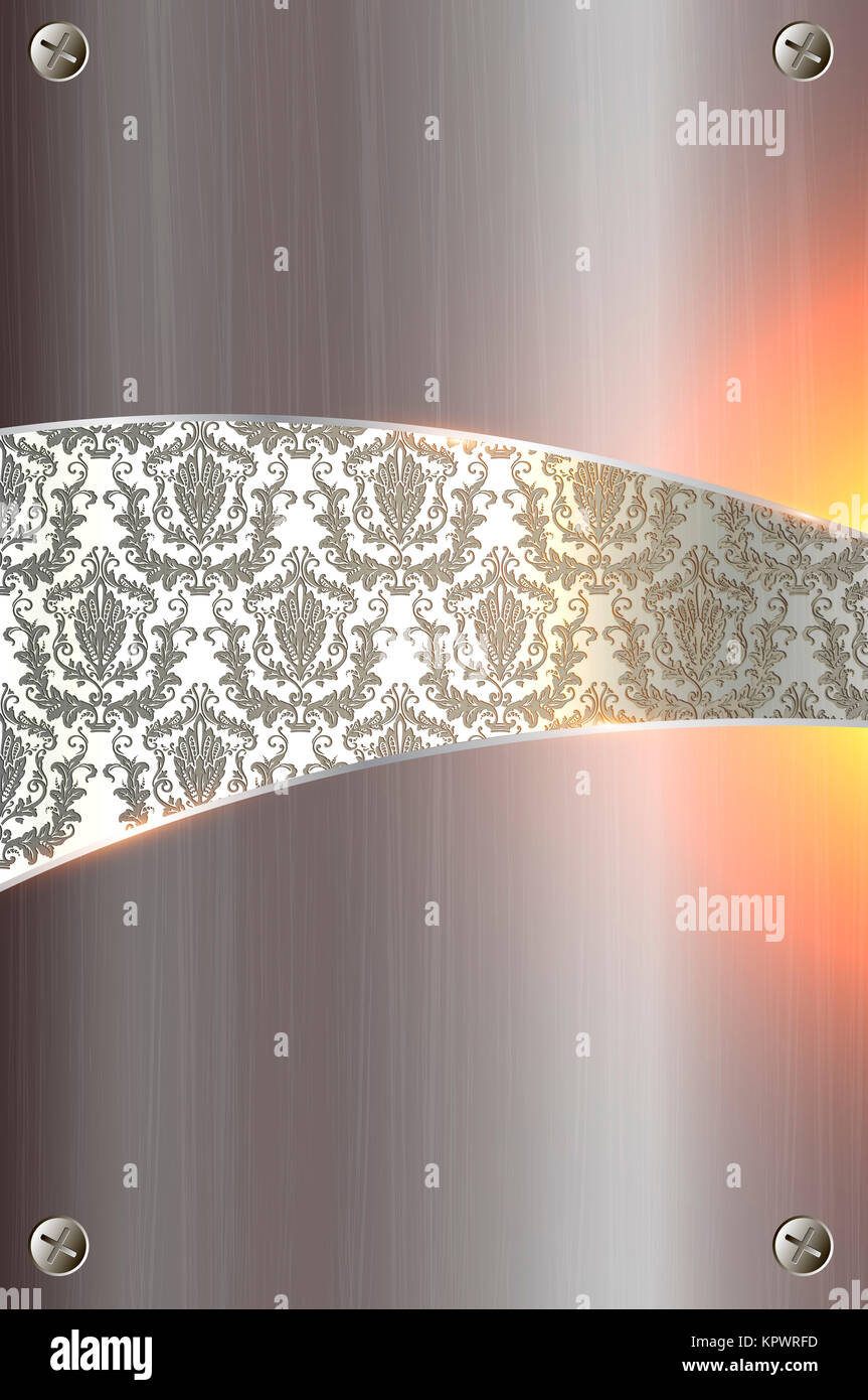 Metal background and decorative patterns for design Stock Photo - Alamy